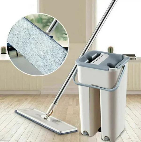 Kit Mopa Clean Magic 360° Autoescurrible con Balde – Mi tienda